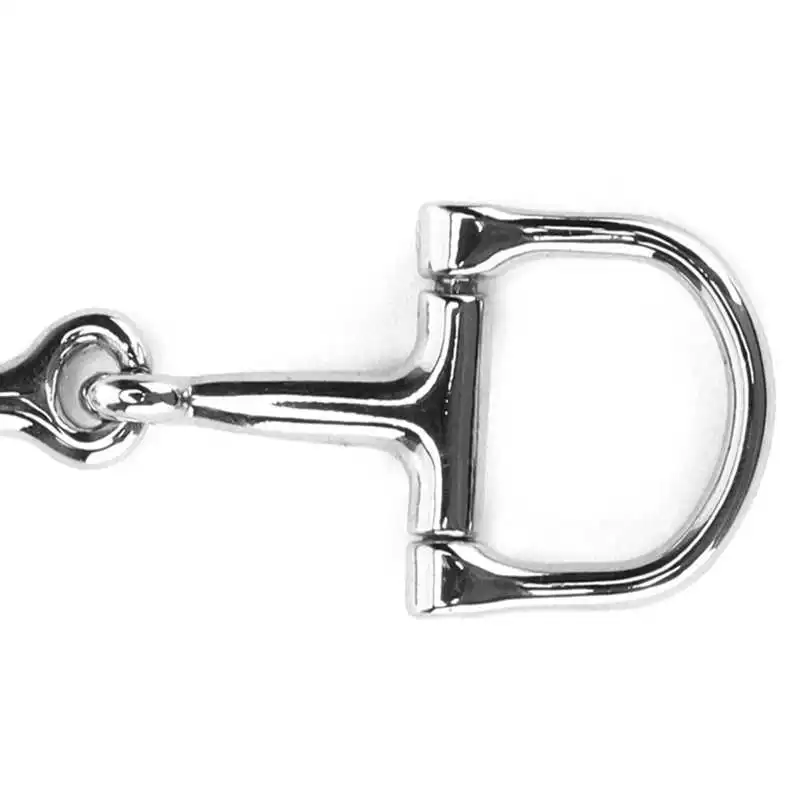 Snaffle Bit Key Chain D Shaped Snaffle Keychain Durable Silver D Ring ...