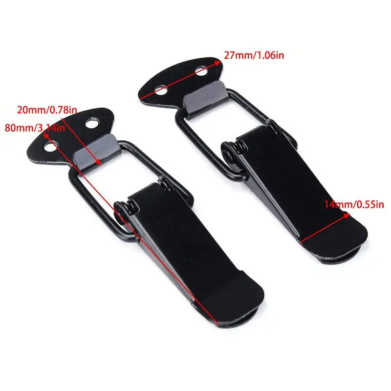 2Pcs-Universal-Fastener-Clip-80mm-Security-Hook-Lock-Clip-Durable ...