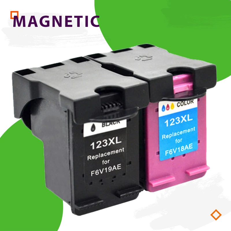 Magnetic Compatible Ink cartridge For HP 123 For HP123 Deskjet 2130 ...