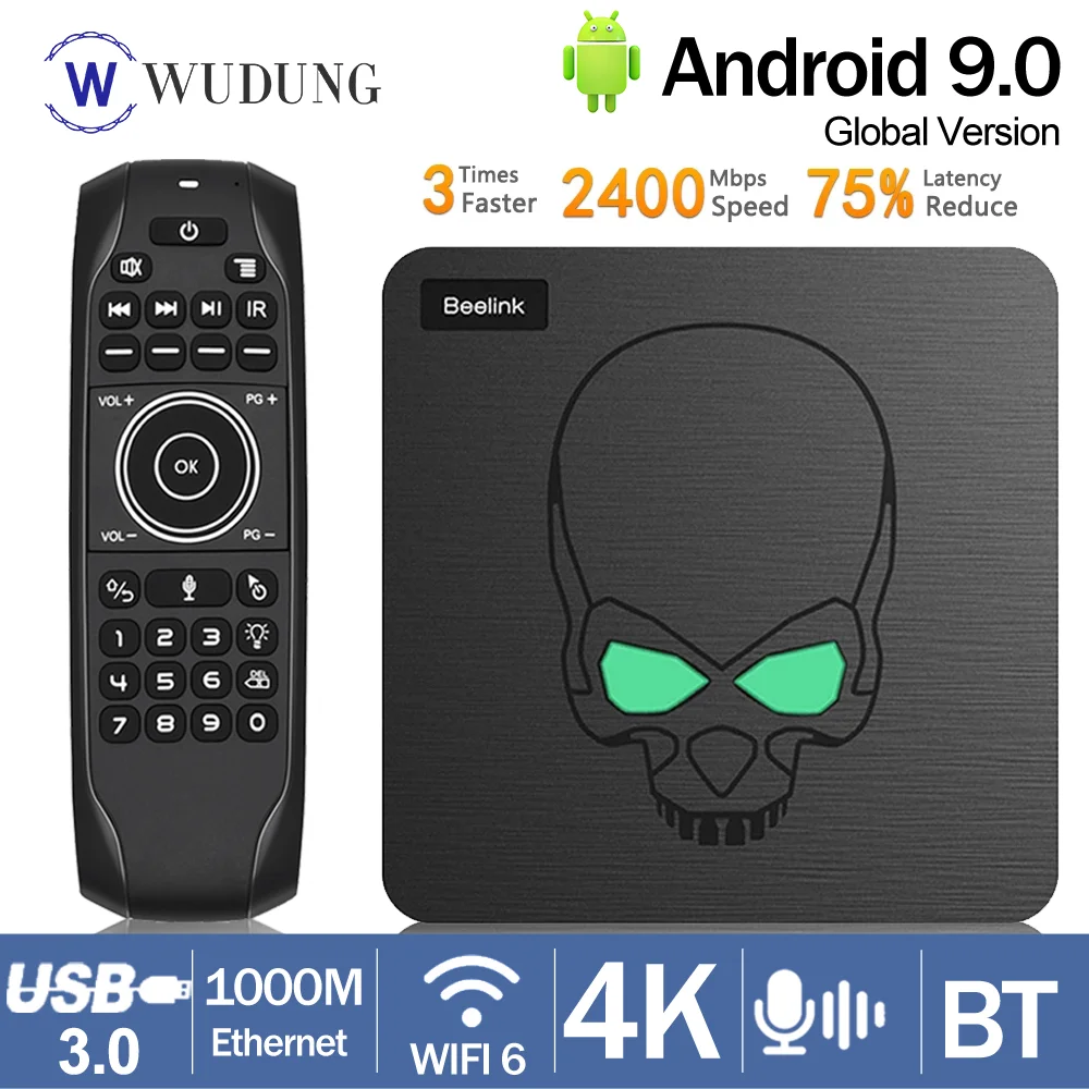 Beelink GT King Android 9 WiFi6 TV Box Amlogic S922X Quad Core 4GB 64GB ...