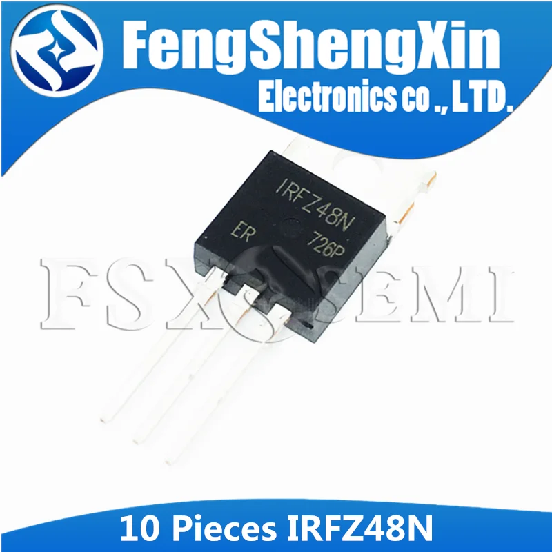 10pcs/lot IRFZ48N IRFZ48 TO 220 N Channel MOSFET Transistor|Integrated ...
