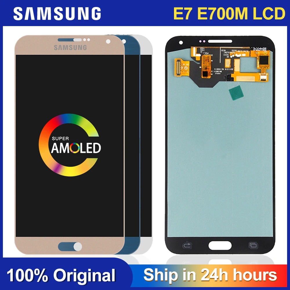 5.5'' Super Amoled Lcd For Samsung Galaxy E7 E700 E700f E7000 E7009 Lcds Display Touch Screen ...
