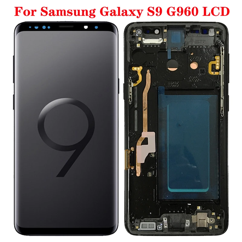Original G960f Lcd For Samsung S9 Lcd Display Touch Screen With Frame ...