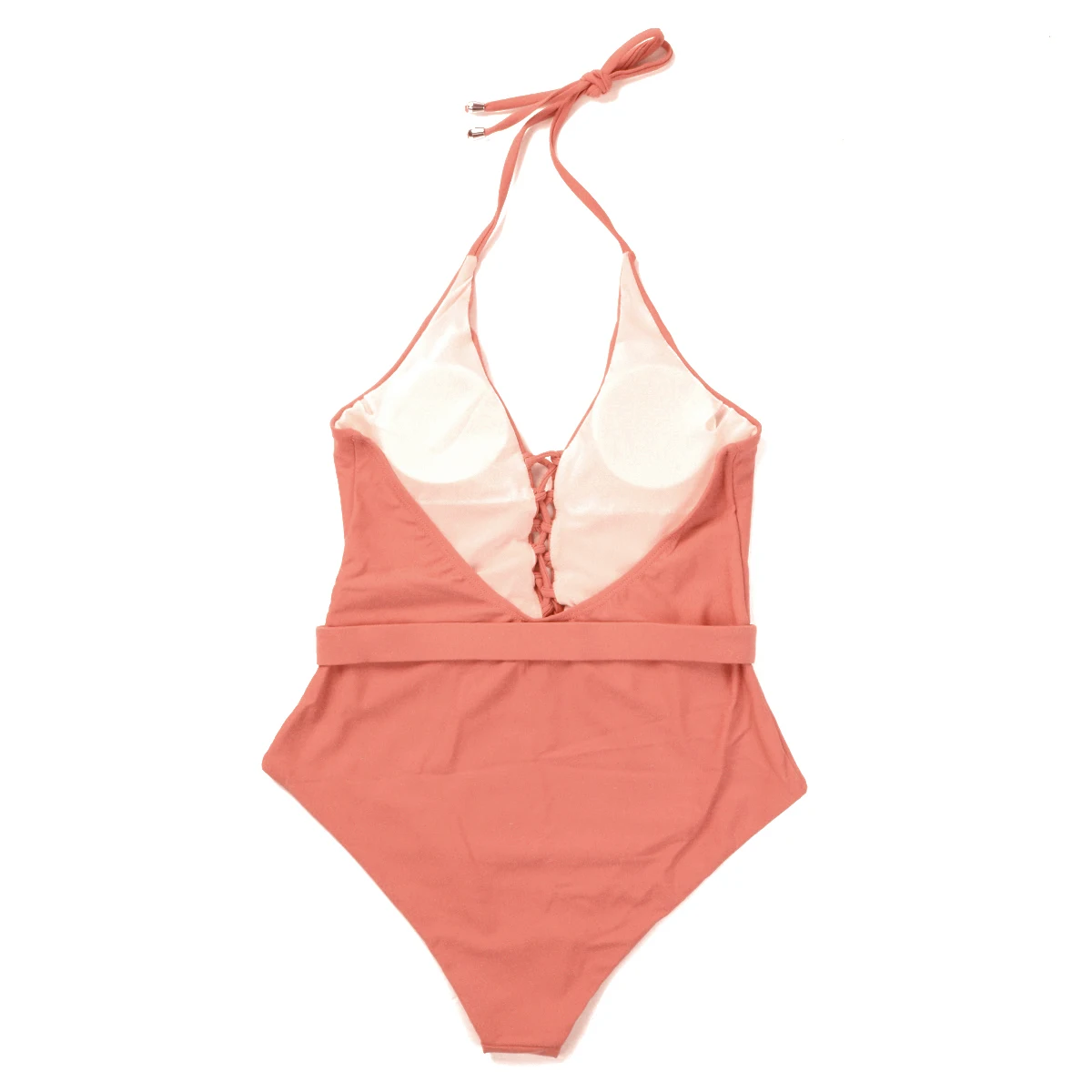 One Piece Swimsuit Solid Beach Bandage Bathing Suits Women Swimming ...