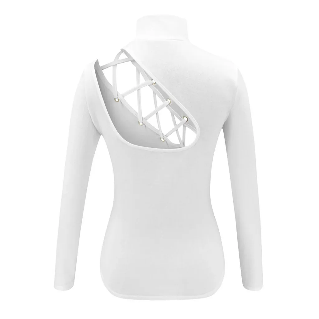 Feitong, женская блузка,, осень, зима, модная, сексуальная, высокий ...