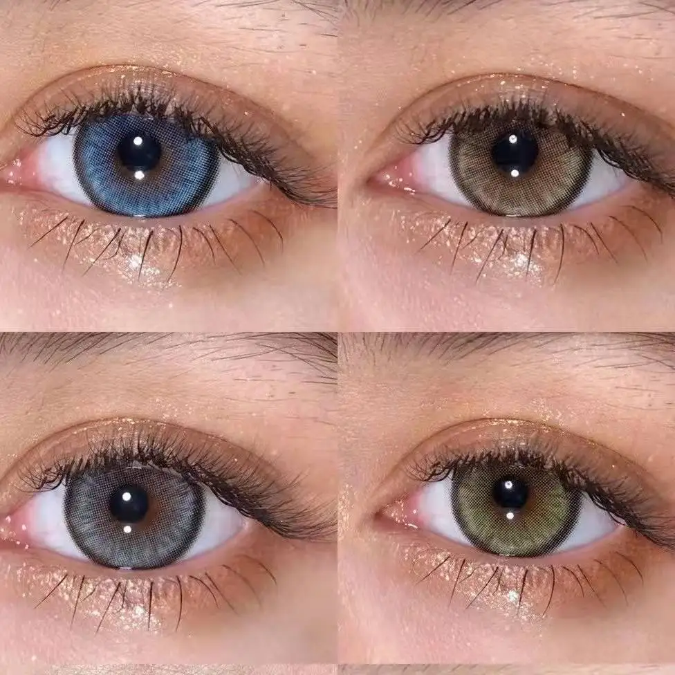 Grey Contacts On Dark Brown Eyes
