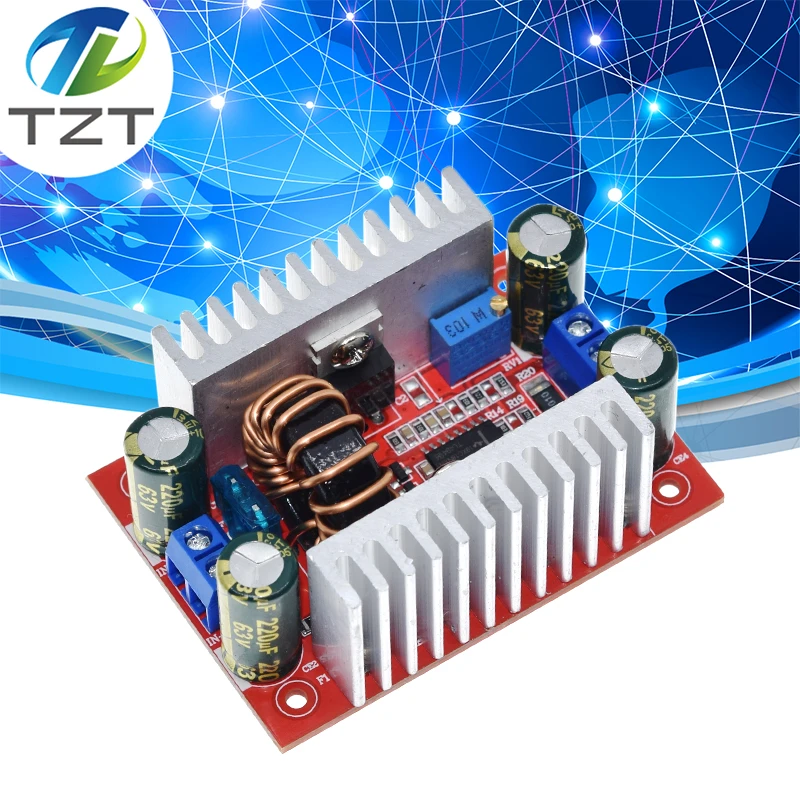 DC 400W 15A Step up Boost Converter Constant Current Power Supply LED Driver 8.5 50V to 10 60V ...