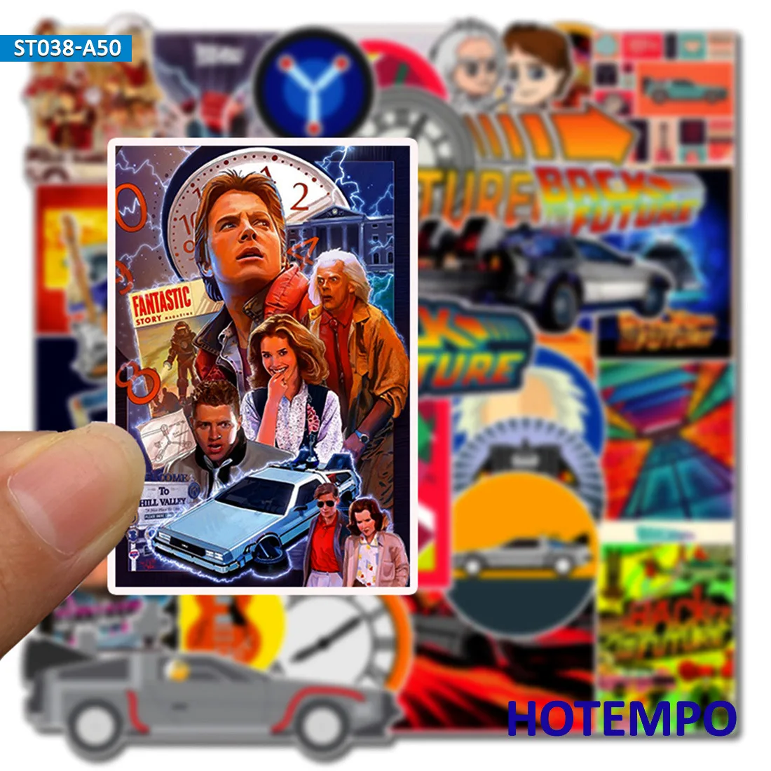 50pcs Classic Movie Back To The Future Stickers for Mobile Phone Laptop ...