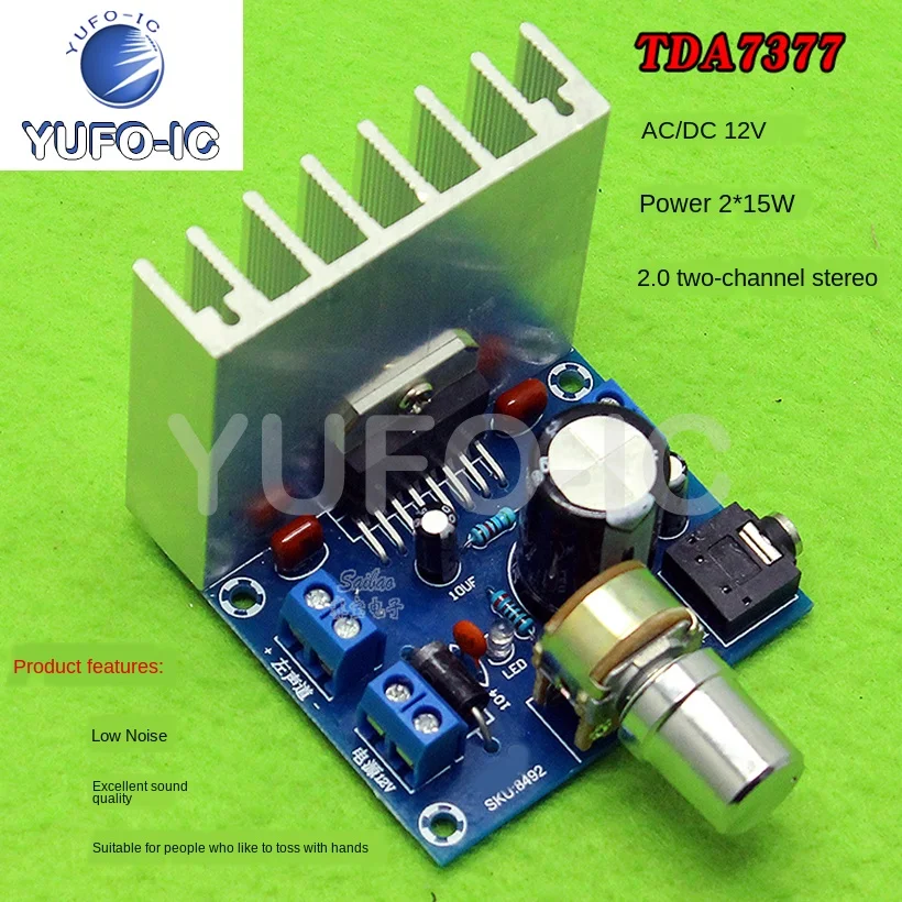 Placa amplificadora de alta potencia Tda7377, 1 unidad, 12V, flujo ...