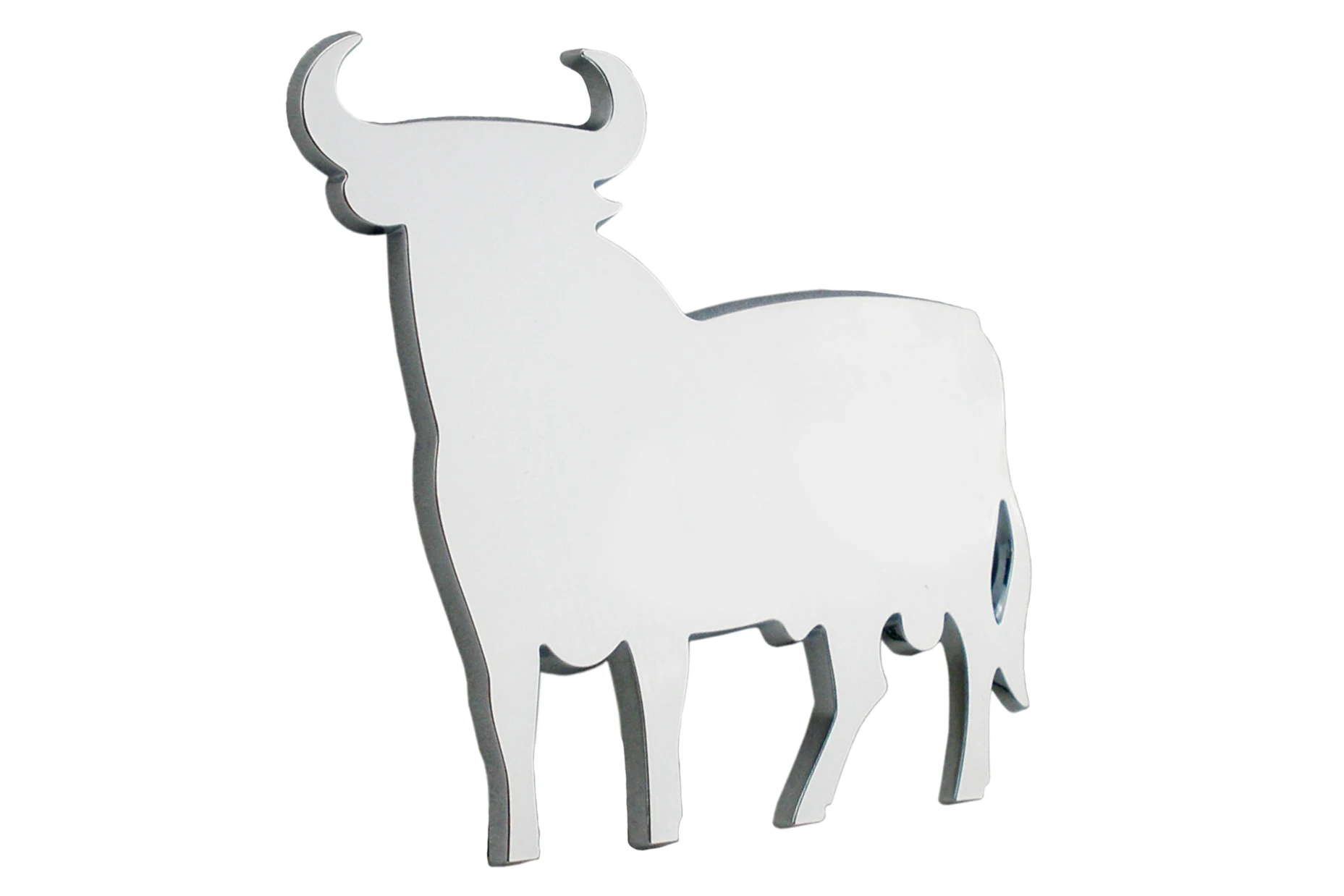 Chrome 3D bull emblem chrome decal badge logo car sticker for car truck ...