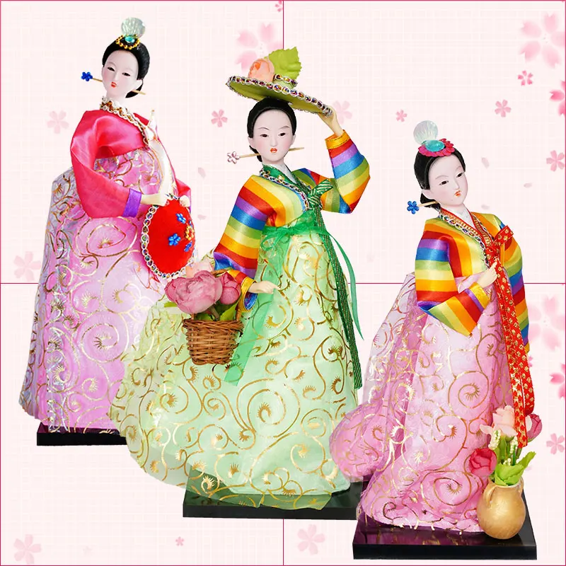 traditional-Korean-Resin-Doll-30CM-Exquisite-Hanbok-Dolls-For-Home ...