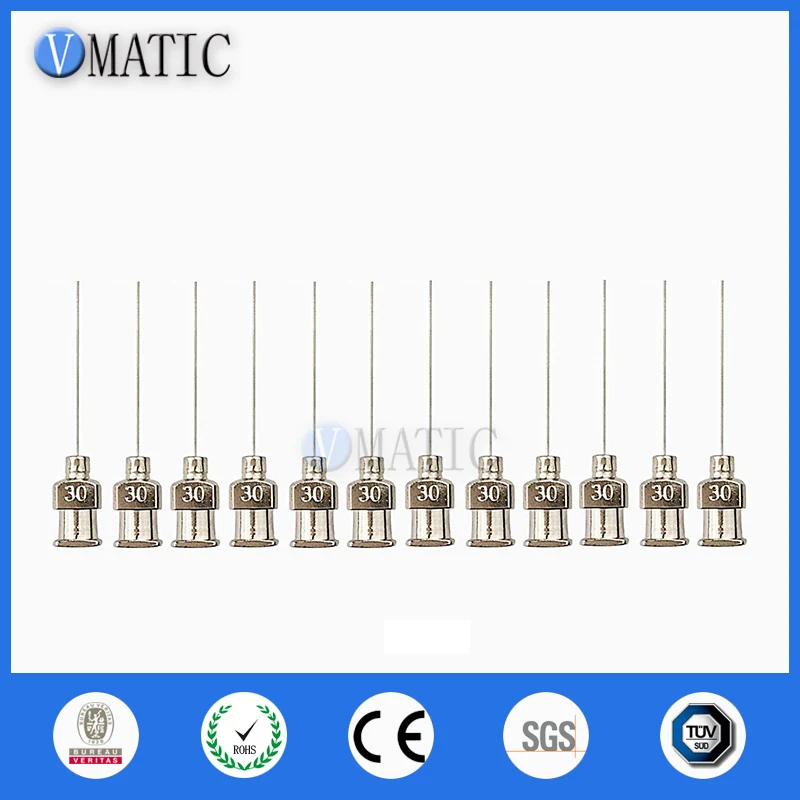 Free Shipping 12pcs 1 Inch Tip Length 30g Blunt Stainless Steel Dispensing Needles Syringe ...