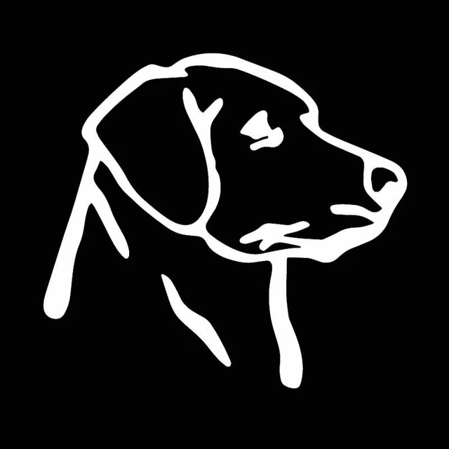Lab Head Silhouette Decal