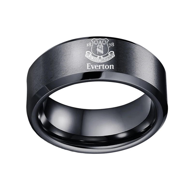 Everton F.C Football Club Logo Fans Ring 8mm Custom DIY Laser Name Logo ...