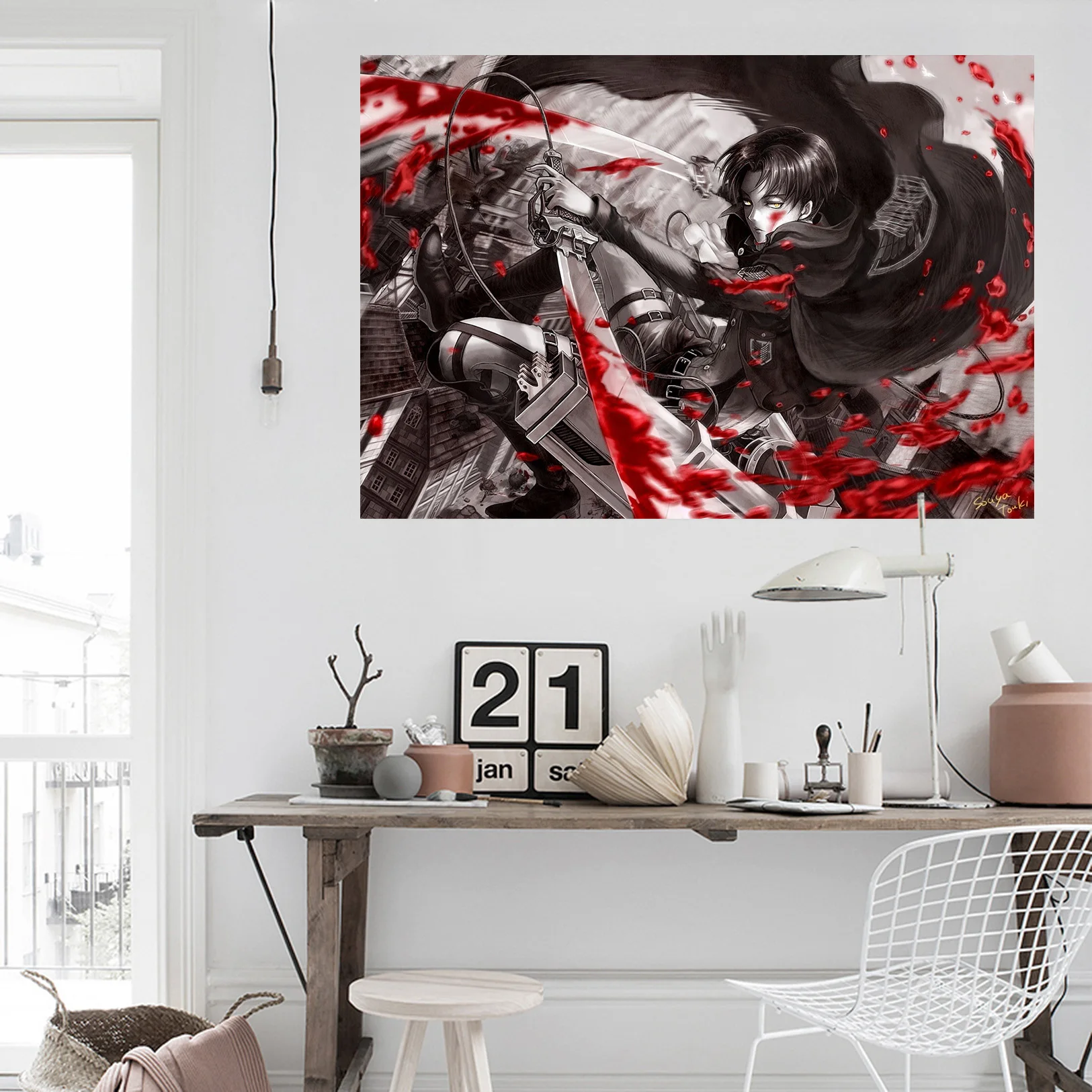 Self-Adhesive-3D-Attack-On-Titan-877-Japan-Anime-Wall-Stickers-Mural ...