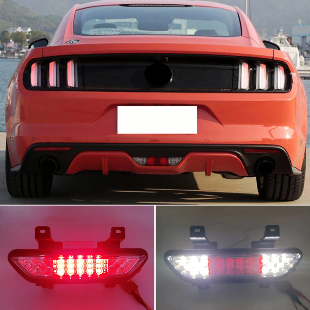 Car-LED-Reflector-Rear-Fog-Lamp-For-Ford-Mustang-2015-2016-2017-2018 ...