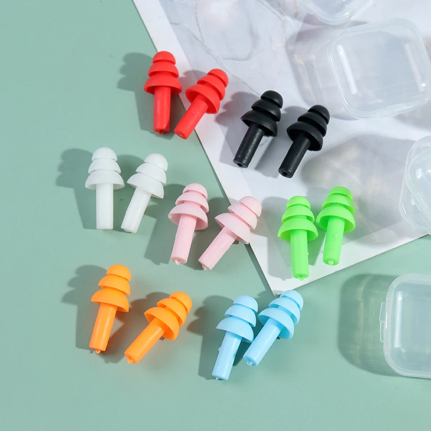 Boules Quies,Rose--Bouchons D'oreille En Silicone Souple, 1 Paire ...