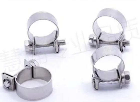 20pcs 304 Stainless Steel Mini Hose Clamp Small Fixing Pipe Clamps ...