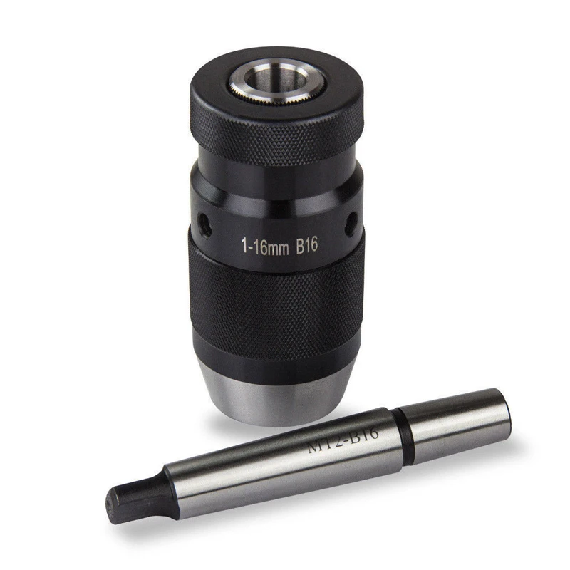 Clamp Range 1-16mm B16 Keyless Drill Chuck Self Tighten MT2 B16 Self Tightening Drill Chuck MK2 ...