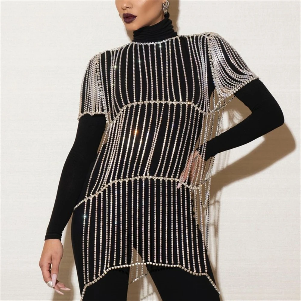 Fashion Bodysuit Women Sexy Harness Body Chain Dress Harness Jewelry ...