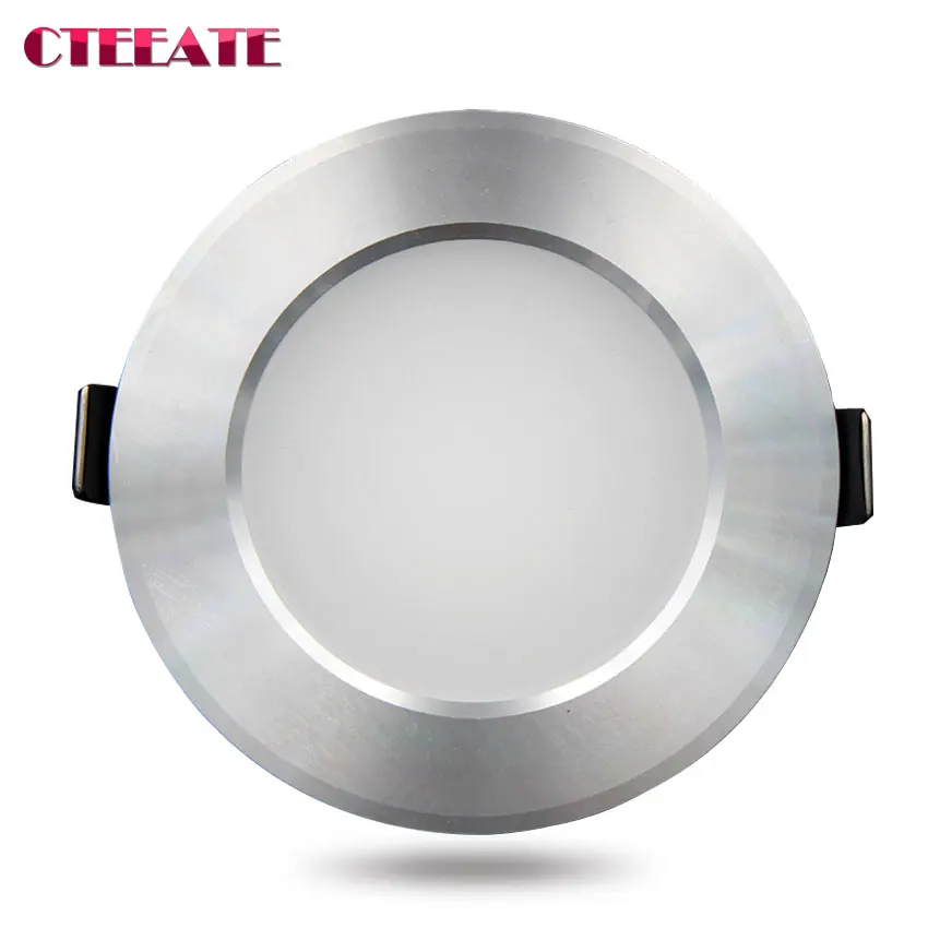 Led Downlight Ceiling Silvery 3w 5w 7w 9w 12w 15w 18w Warm White Cold ...