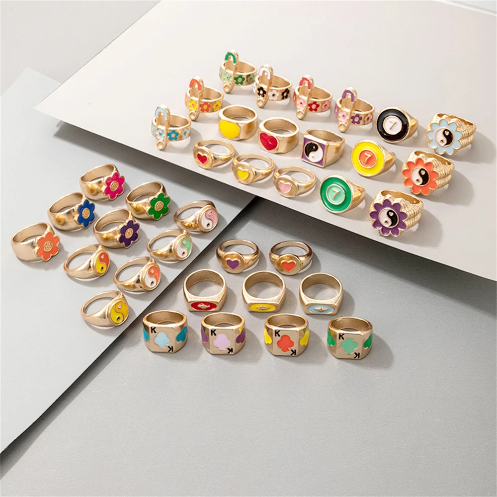 5/10 Random Vintage Ring Handmade Men And Women Creative Chic Jewelry ...