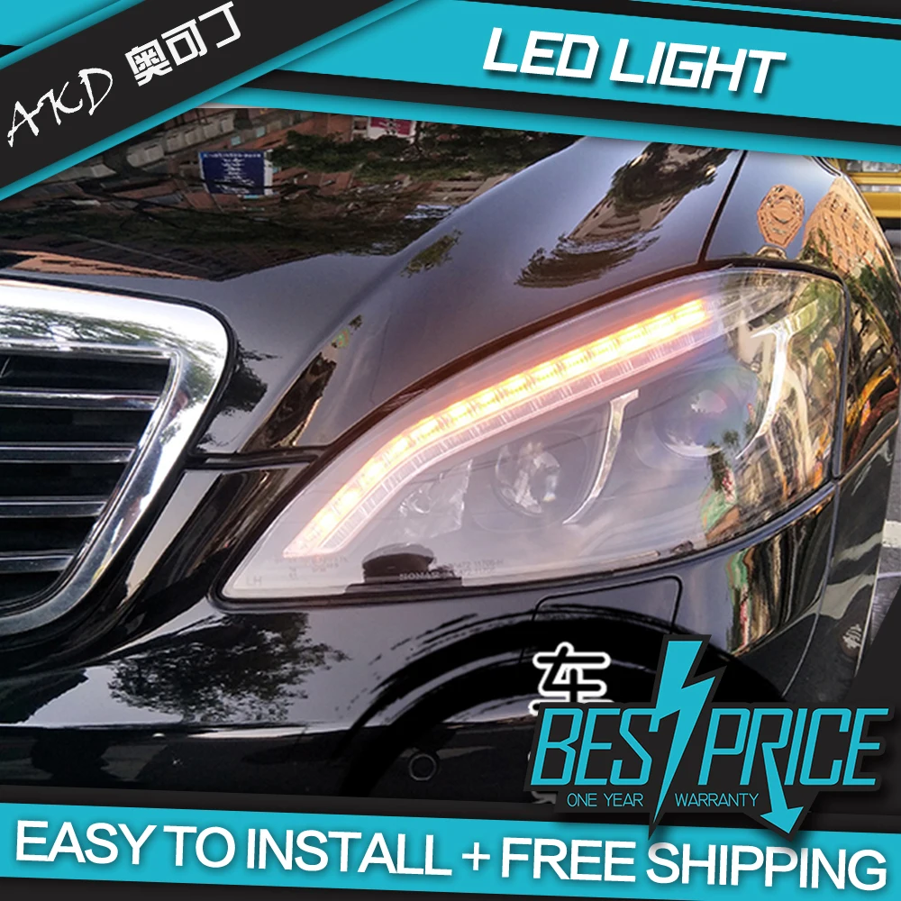 AKD-Car-Styling-Head-Lamp-for-W221-Headlights-2006-2009-S300-S400 ...