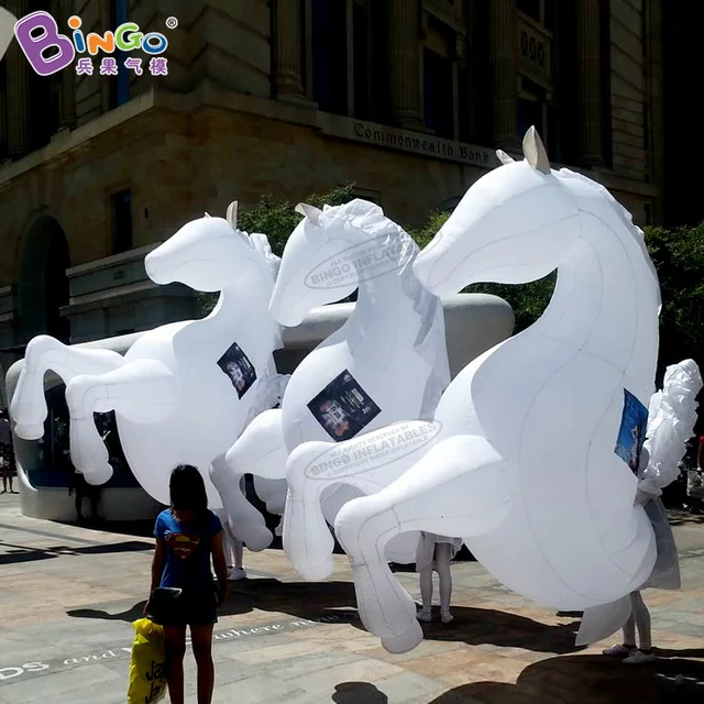 Customized 2.5m tall lighting inflatable horse costume / inflatable ...
