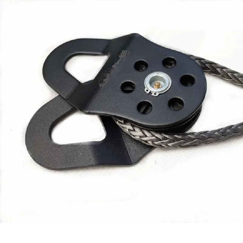 10Ton Off road winch movable nylon pulley sheave snatch block splint ...