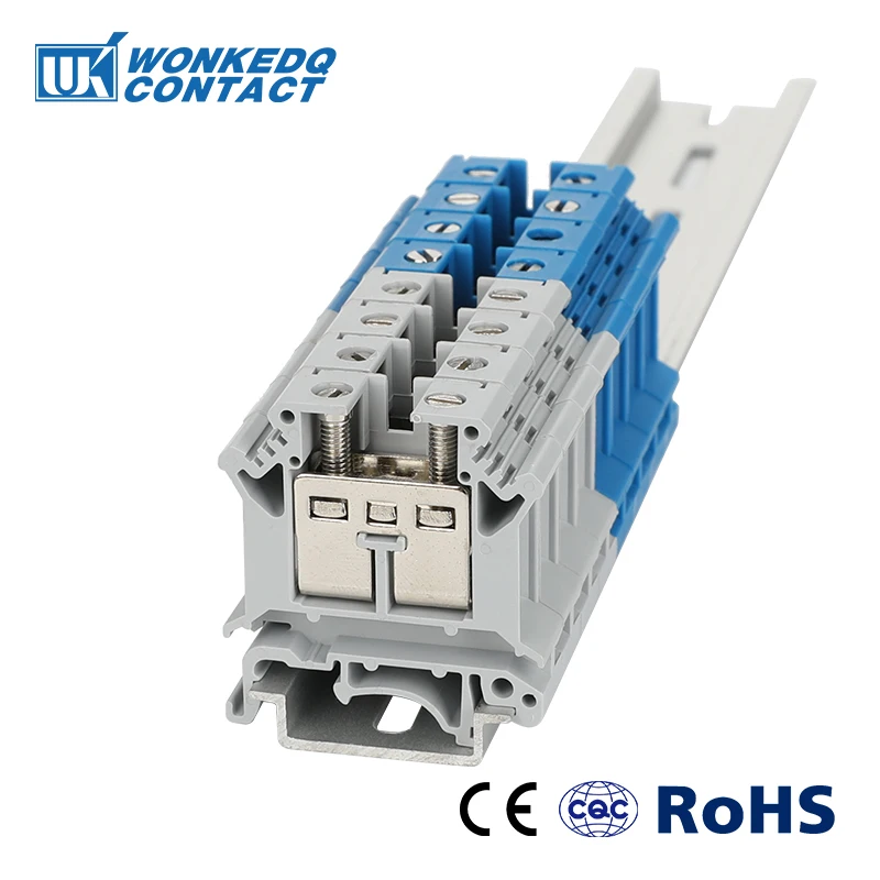 Din Rail Electrical Wire Connector | Screw Feed-through Strip Plug Wire ...