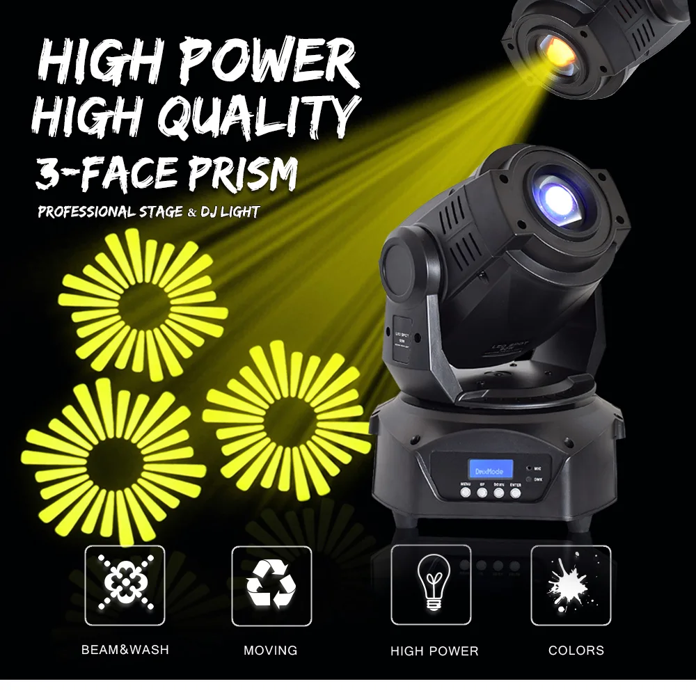 Lyre LED 90W Moving Head Stage Lighting Hi-Quality Spot Light With 3/6 ...