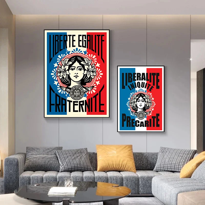 Liberte Egalite Fraternite Painting