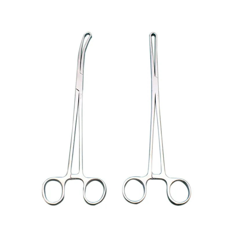 25cm Cervical Forceps Straight Head Elbow 2 X 3 Teeth Surgical ...
