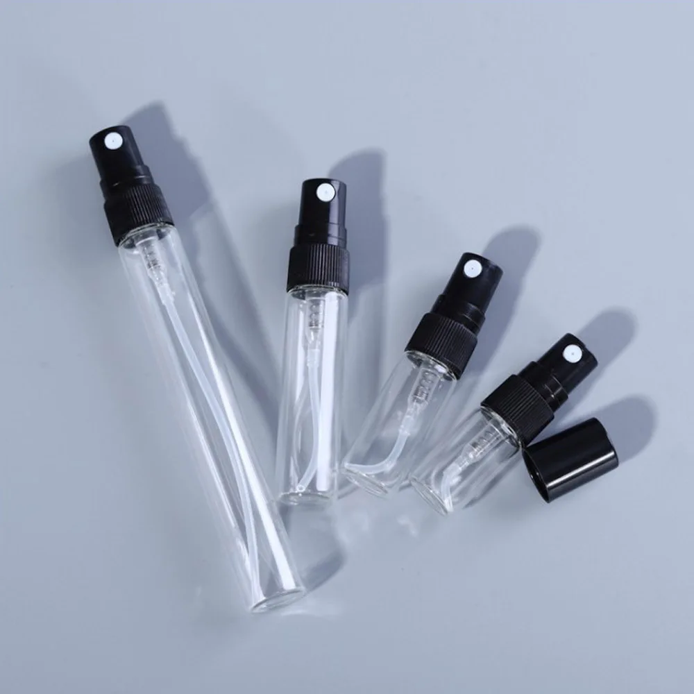 2/3/5/10ml Portable Glass Perfume Bottle Plastic Atomizer Empty Travel ...