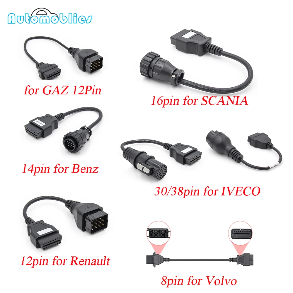 Obd2 For Scania For Volvo Obd 16 Pin Car Diagnostic Tools Cable Diesel ...