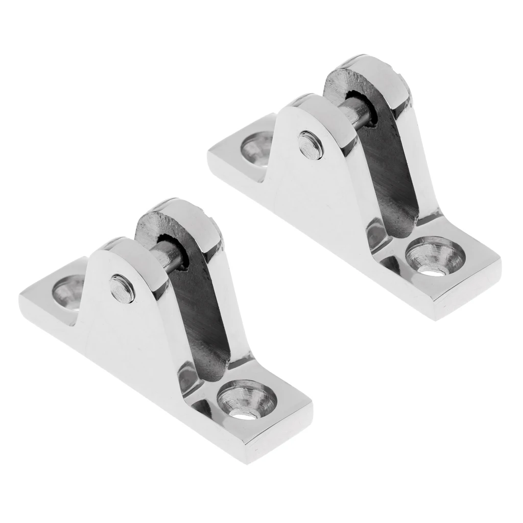 2 Pieces Boat Angled Deck Hinge Mount 316 Stainless Steel Hardware with ...