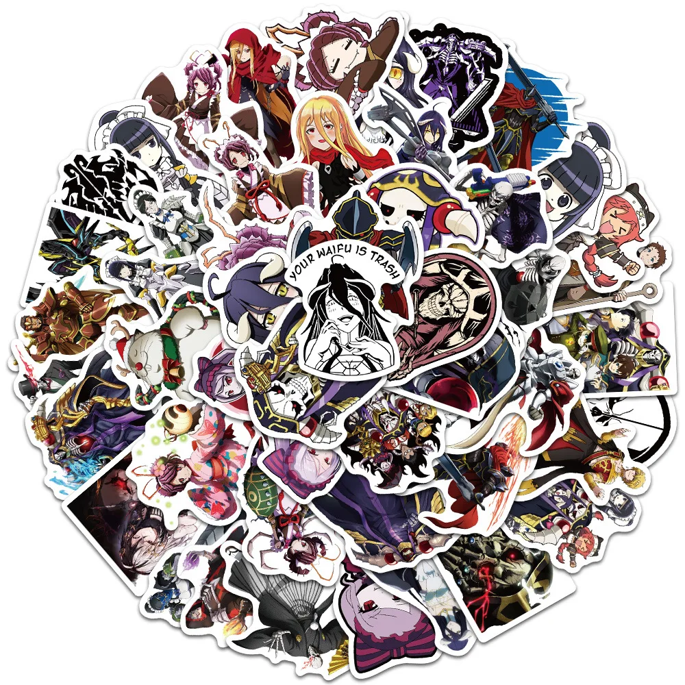10/50Pcs Anime Overlord Stickers Momonga Albedo Sticker for Laptop ...
