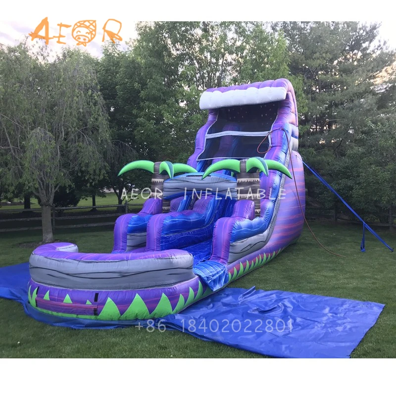 Wholesale Commercial Large Inflatable Water Slide With Pool China Cheap ...