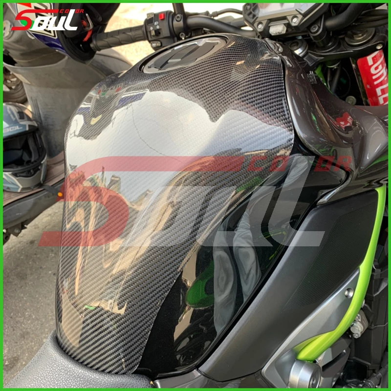 Motorcycle-Real-Carbon-Fiber-Tank-Pad-Sticker-Tank-Protect-Cover-Guard ...