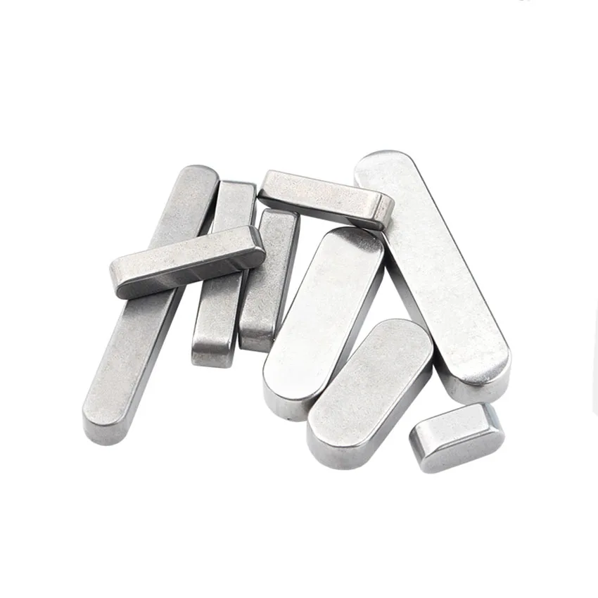 1pcs Stainless Steel 6mm - 12mm Round Ended Feather Key Drive Shaft ...