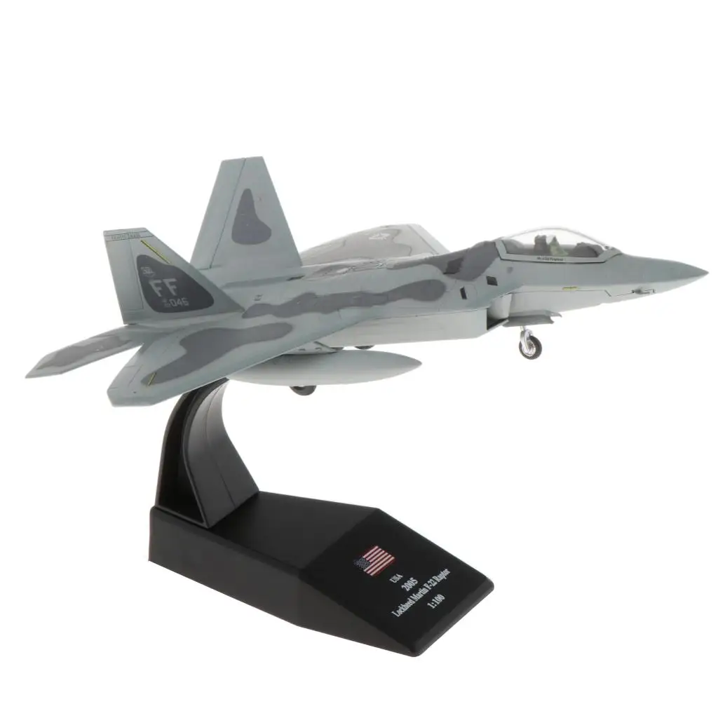 Die-Cast-American-F-22-Fighter-Raptor-Plane-Model-Lembran-a-Raptor ...