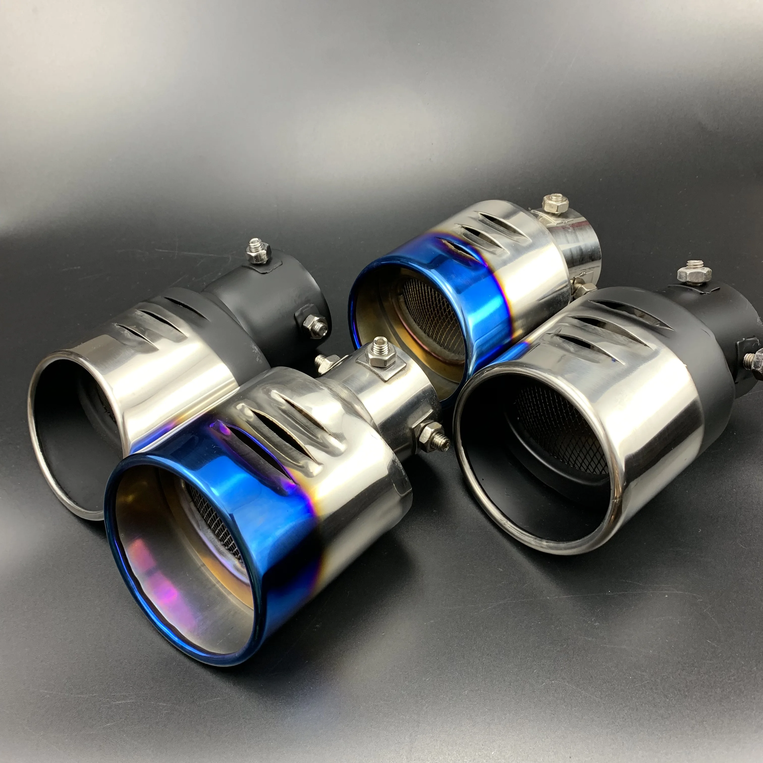 1pc Car styling high quality Stainless Steel Rear Tail Exhaust Muffler ...