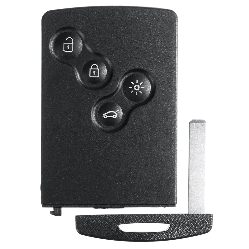 4 Button Smart Card Car Key 433mhz Pcf7952 Chip Remote Key For Renault ...