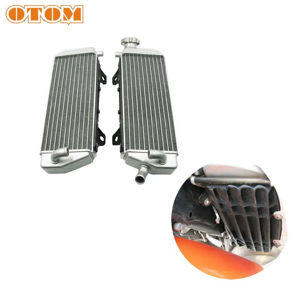 OTOM Motorcycle Radiator Cooler Cooling Water Tank Pit Dirt Bike ...