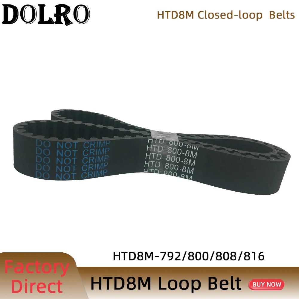 HTD 8M synchronous belt C=792/800/808/816 width 15/20/25/30/40/50mm ...