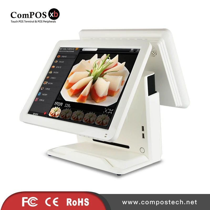 ComPOSxb 고품질 pos 15 인치 터치 스크린 pos 시스템 천 가게|LCD 모니터| - AliExpress