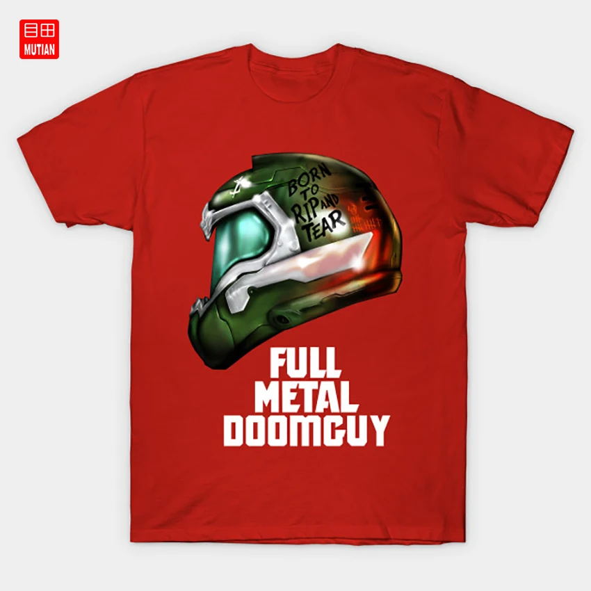 Full Metal Doomguy T Shirt Game Parody Metal Devil Full Retro Doomguy ...