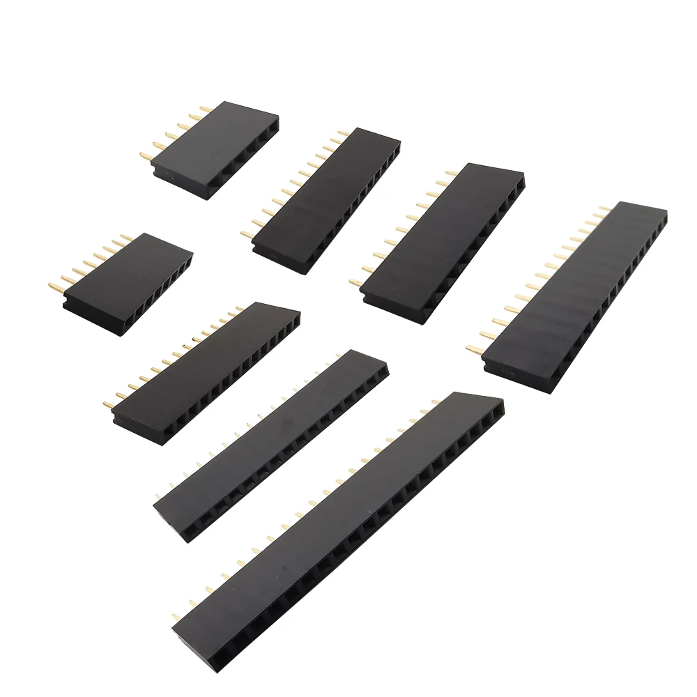 5-10Pc-Single-Row-Female-Pin-Header-Socket-2-54mm-Pitch-2-40Pin-PCB ...