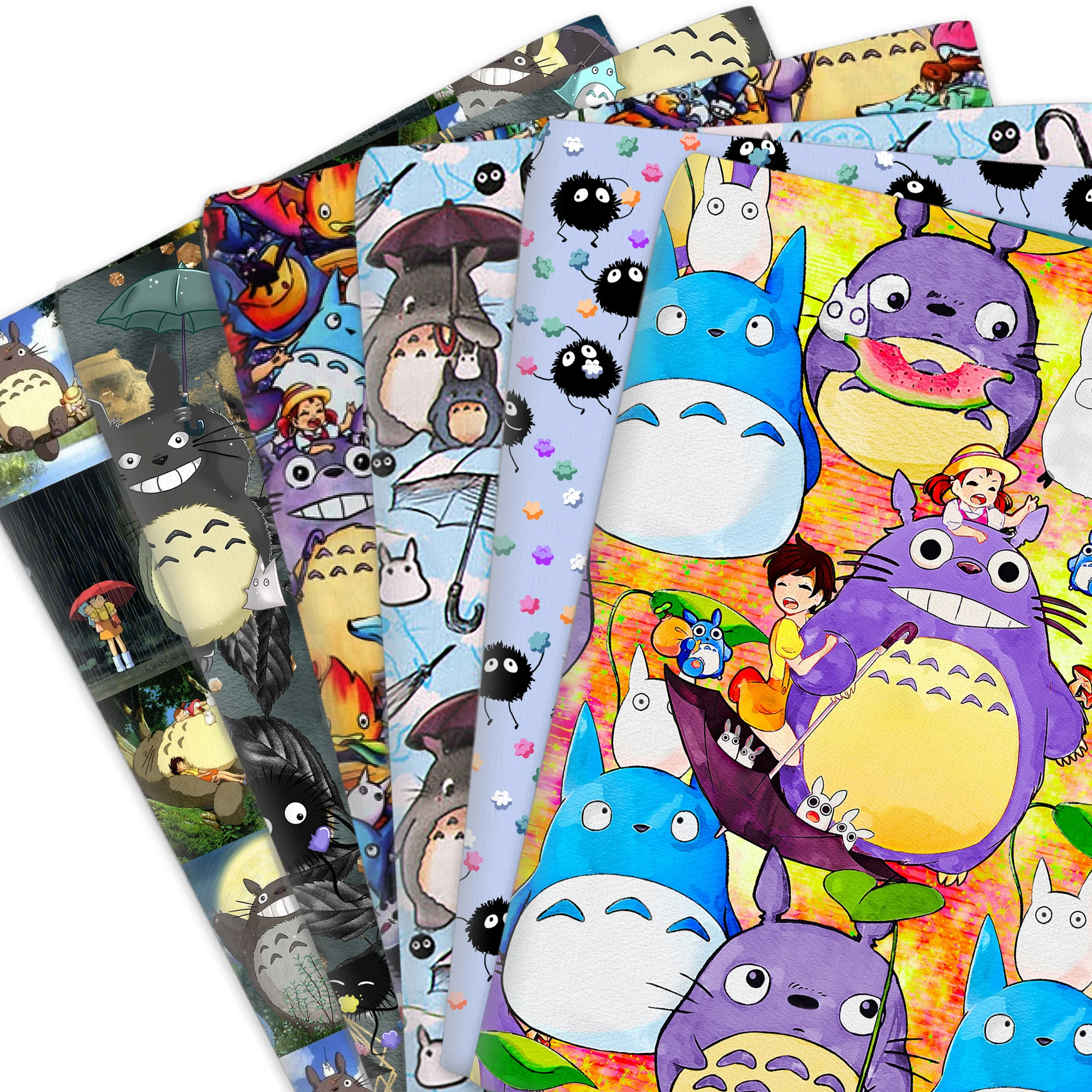 Free Shipping145x50CM Anime Ghibli DIY Totoro Cartoon Polyester/Cotton ...
