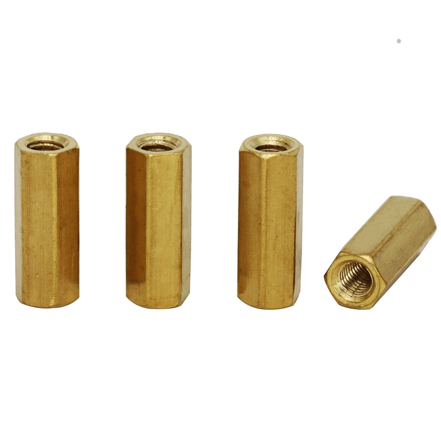 M3 M3*10 M3x10 M3*12 M3x12 Dual Thread Nut Brass Female To Female PCB ...